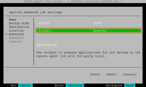 Veeam pour Linux, SSHFS et FTP Online.net